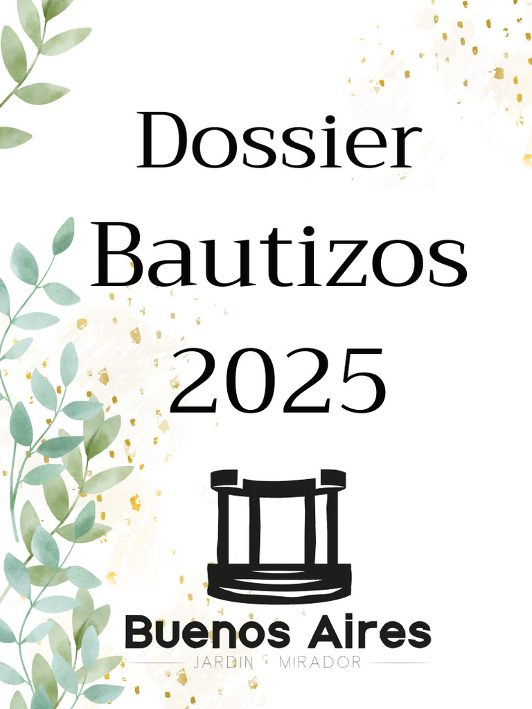 Dossier Bautizos 2025 | PDF | ensalada | Vino