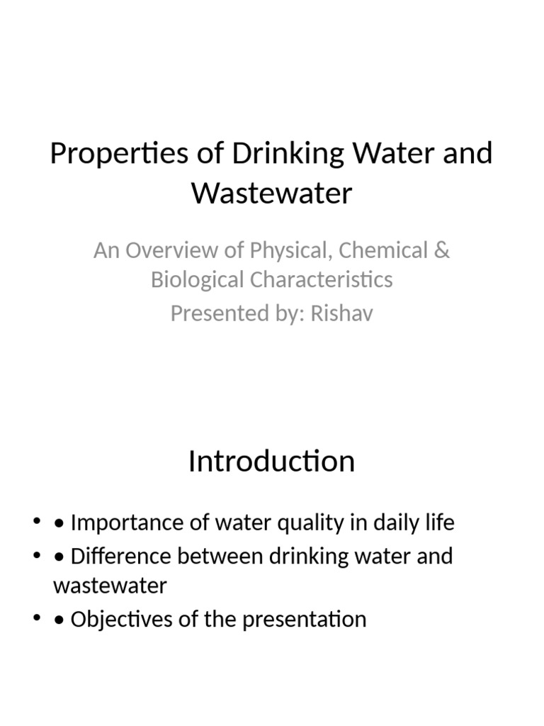 Properties of Water | PDF | Water Supply | Hydrology