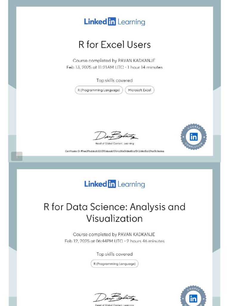 BCA2302427_Pavan_kadkanje LinkedIn certificate | PDF