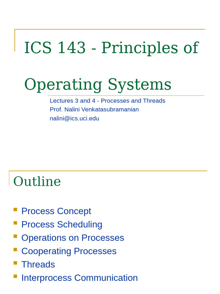 oslecture3-4 | PDF | Thread (Computing) | Process (Computing) oslecture3-4 | PDF | Thread (Computing) | Process (Computing)