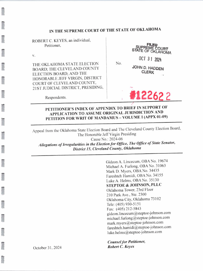 Robert Keyes Supreme Court Hearing | PDF