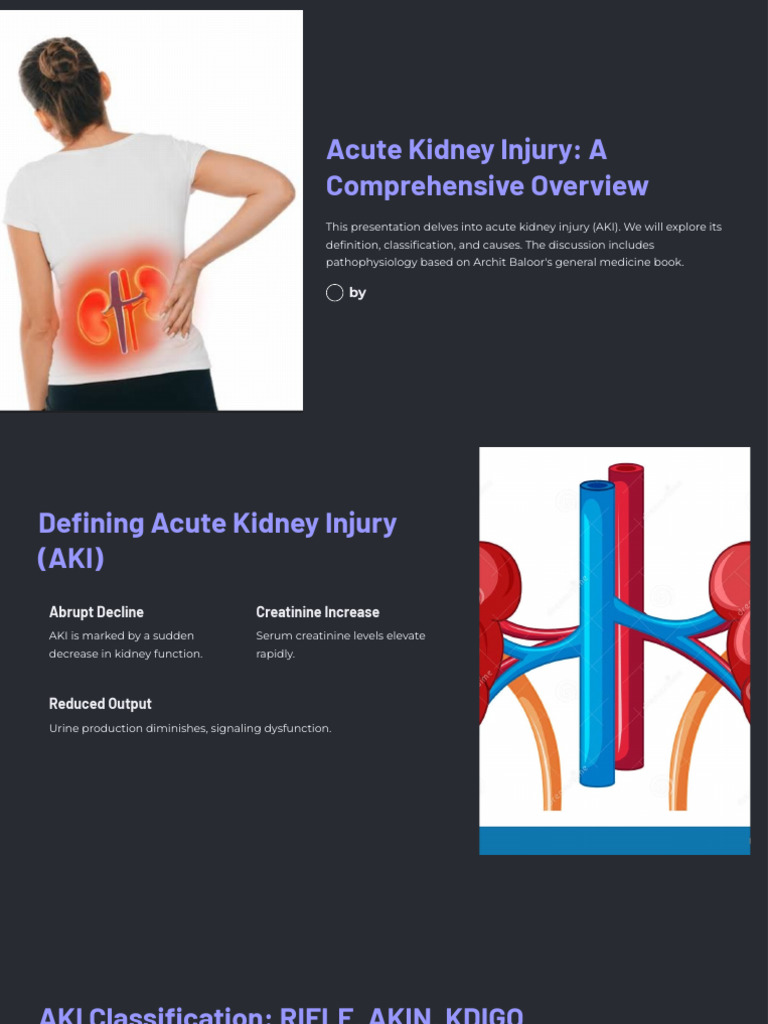 Acute Kidney Injury A Comprehensive Overview | PDF | Kidney | Medicine