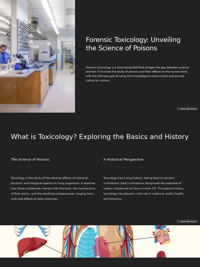 Forensic Toxicology Unveiling The Science of Poisons | PDF | Toxicology ...