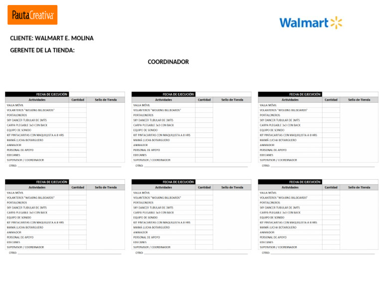 BITACORA DIARIA SUPERCENTER | PDF