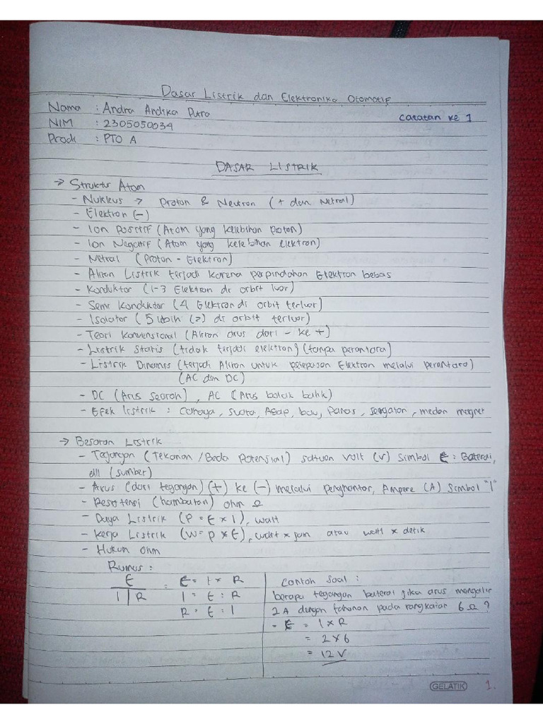 Andra Andika Putra _2305050034_Catatan 1 | PDF