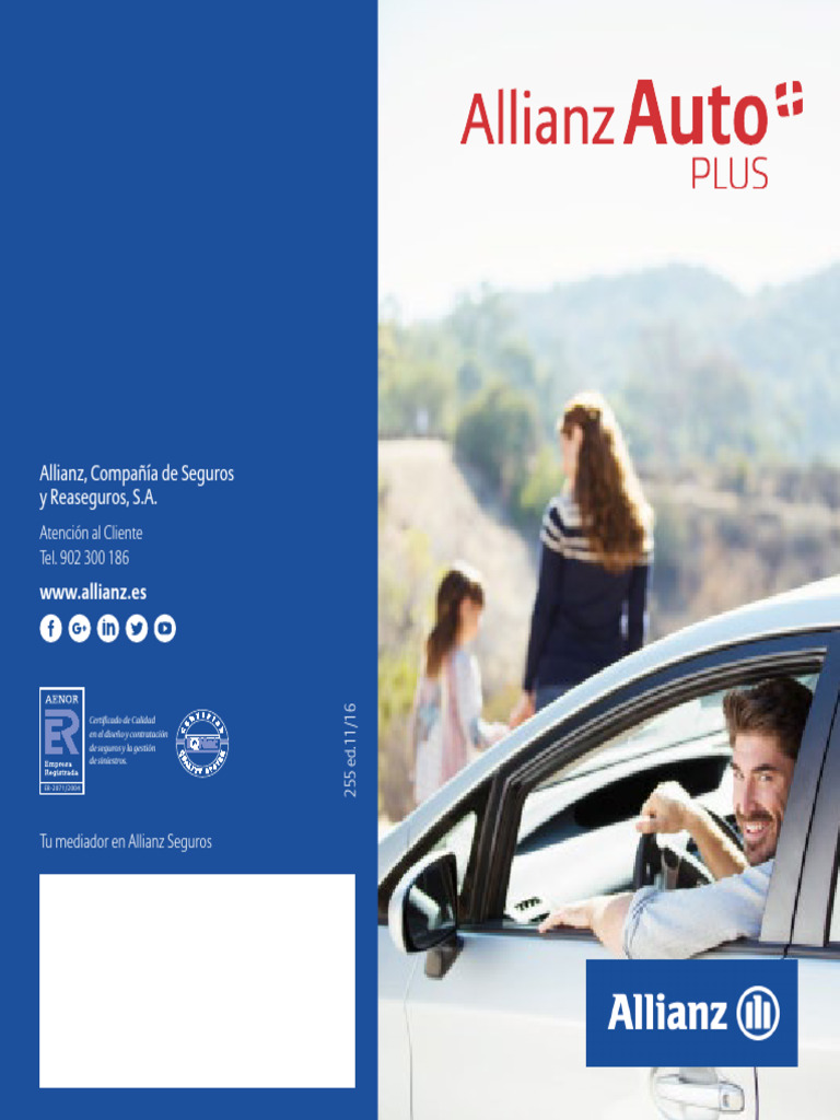 Seguro Coche Folleto Allianz | PDF | Seguro | Póliza de seguros