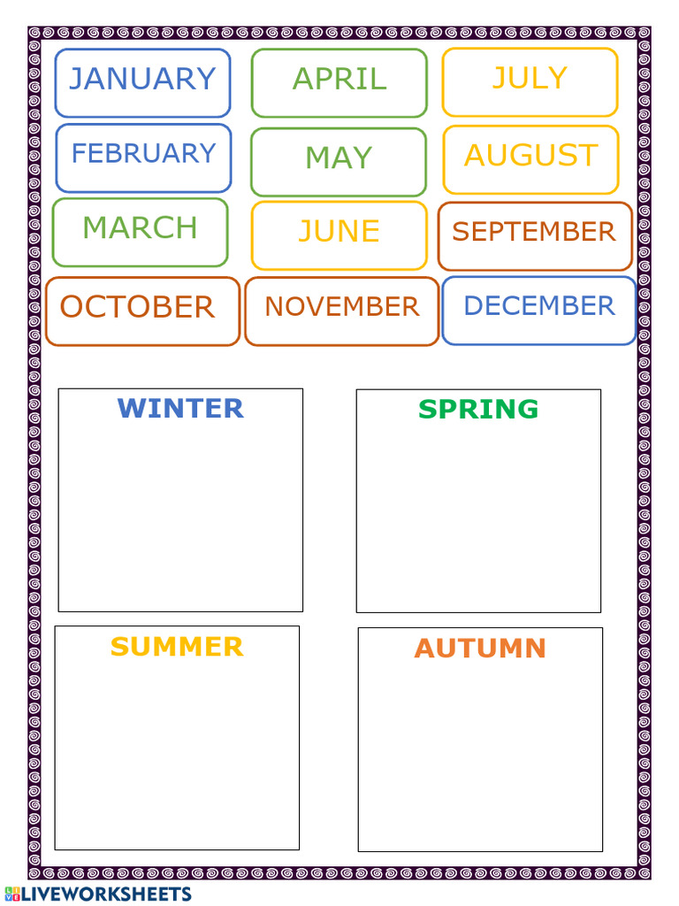 Seasons and Months Guide | PDF