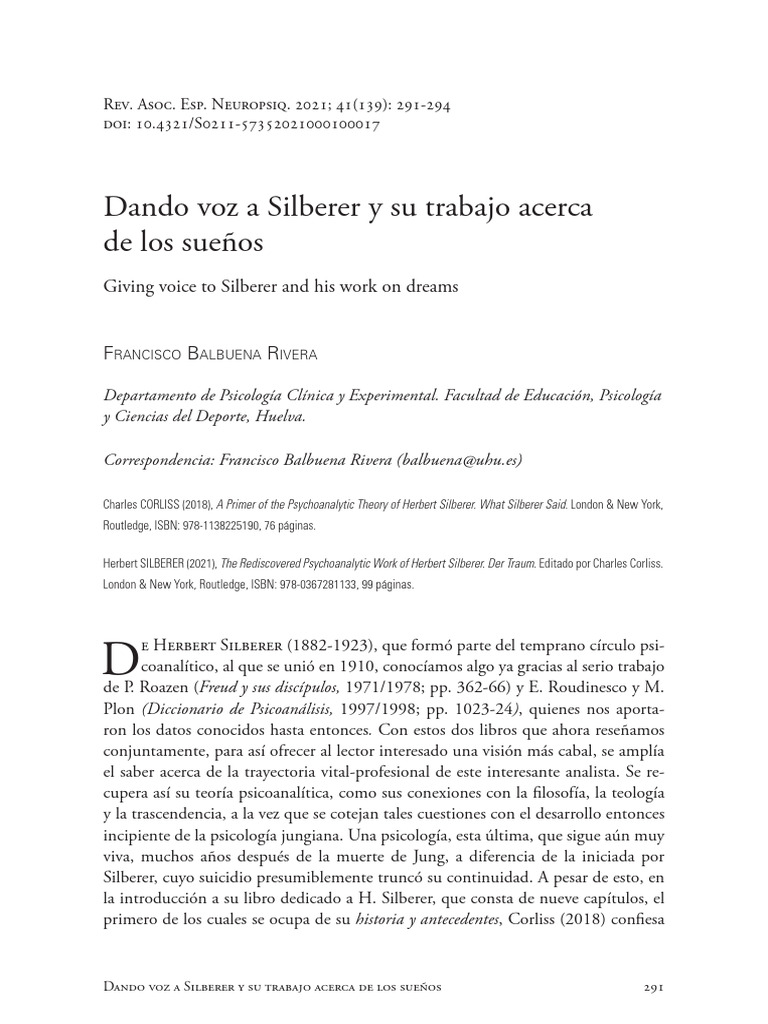 Herbert Silberer y su teoría de los sueños | PDF | Sueño | Alquimia