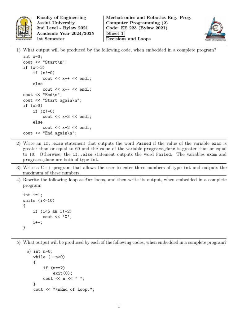 Sh_1 | PDF | Computing | Computer Programming
