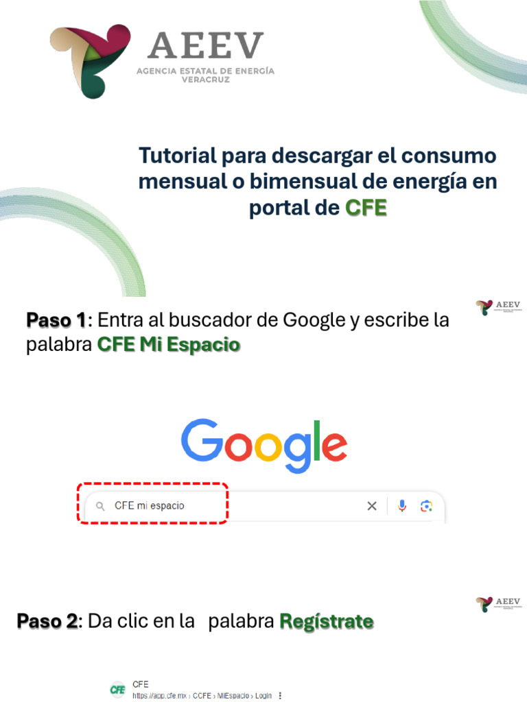 Tutorial Para Descargar El Consumo Mensual De Energía | PDF