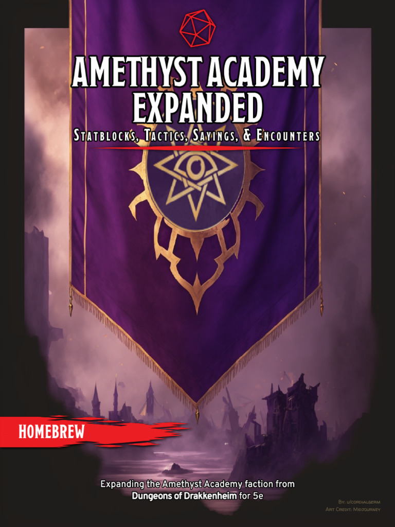 Drakkenheim - Amethyst Academy Expanded | PDF | Magician (Fantasy)