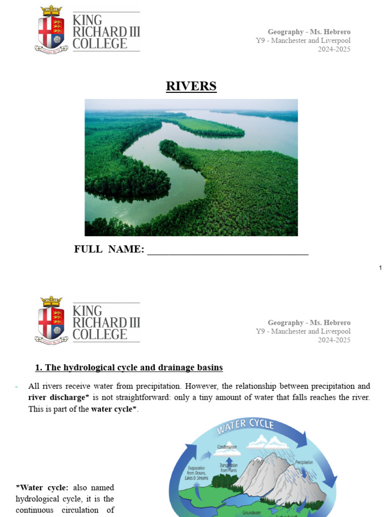 River's Upper Course. Geography | PDF | River | Hydrology
