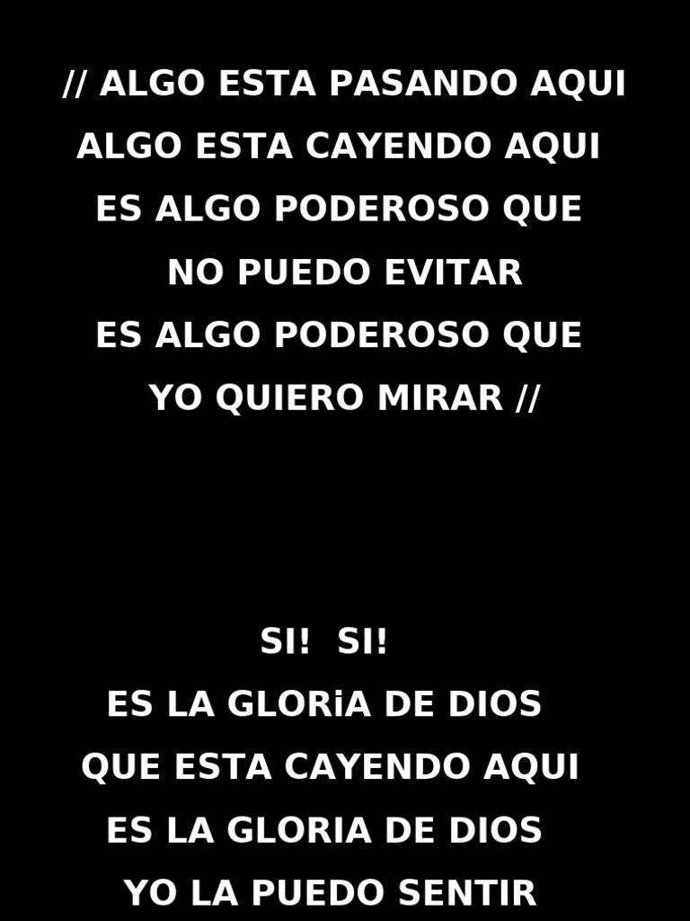 Algo Esta Pasando Aqui | PDF