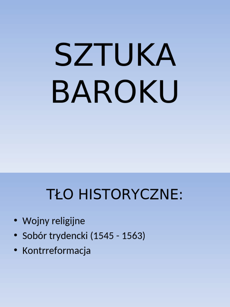 Sztuka Baroku | PDF