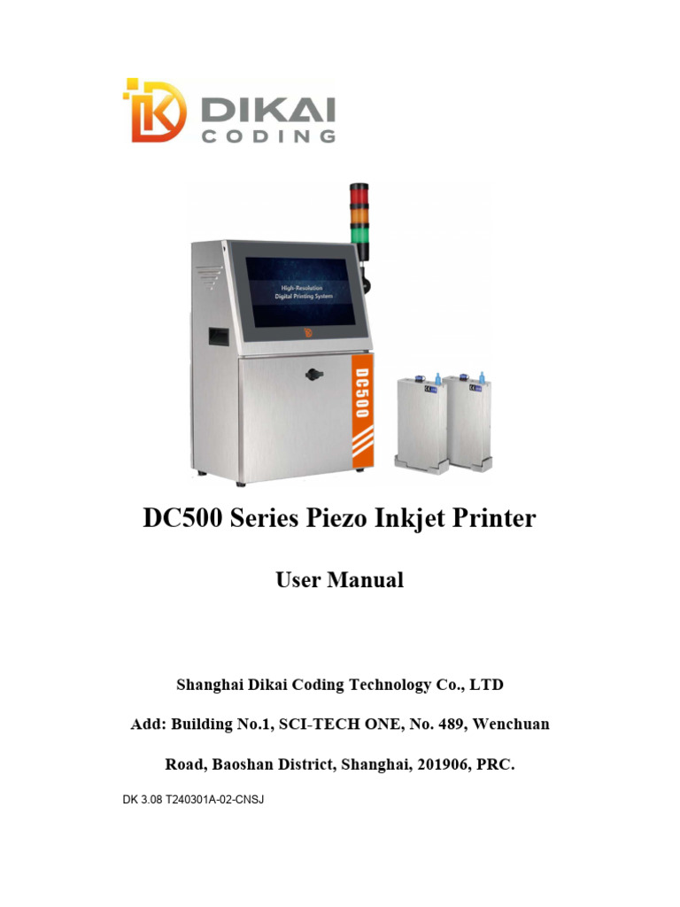 DC500 Series Printer User Manual | PDF | Databases | Printer (Computing)