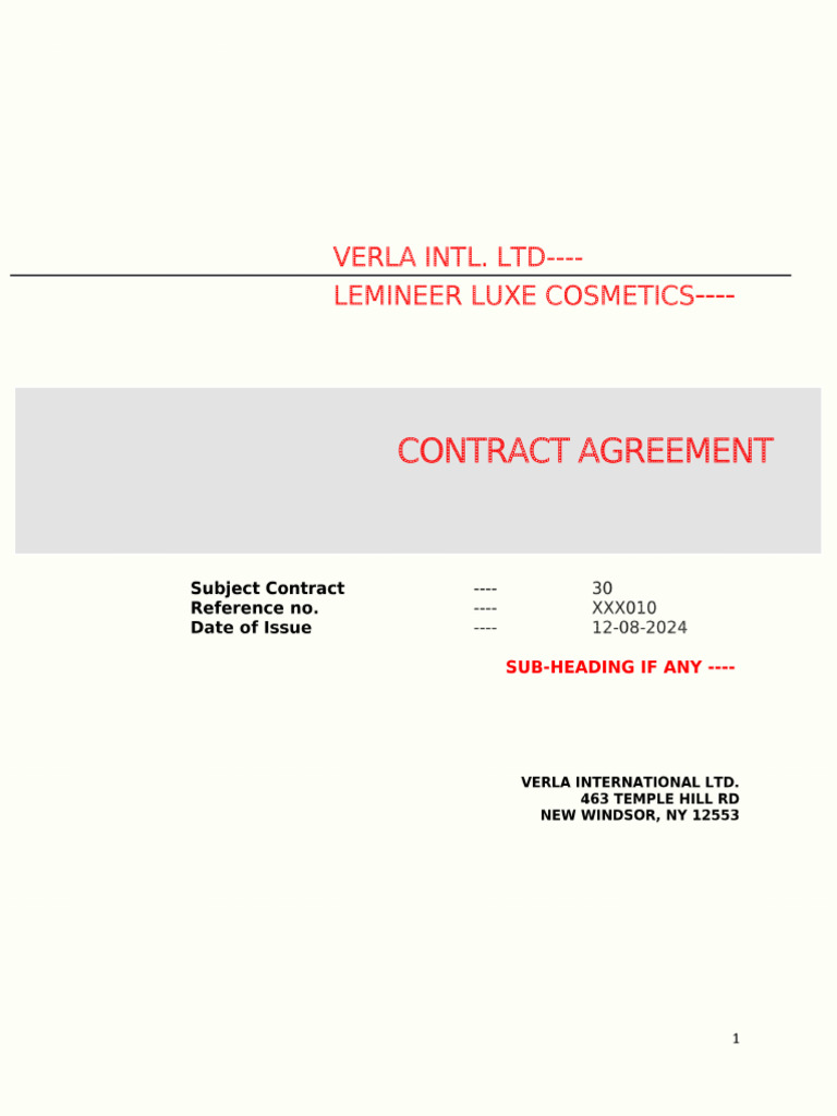 patricia-debra-verla-intl-ltd-luxe-cosmetics-cosmetics-contract-agreement_compress | PDF