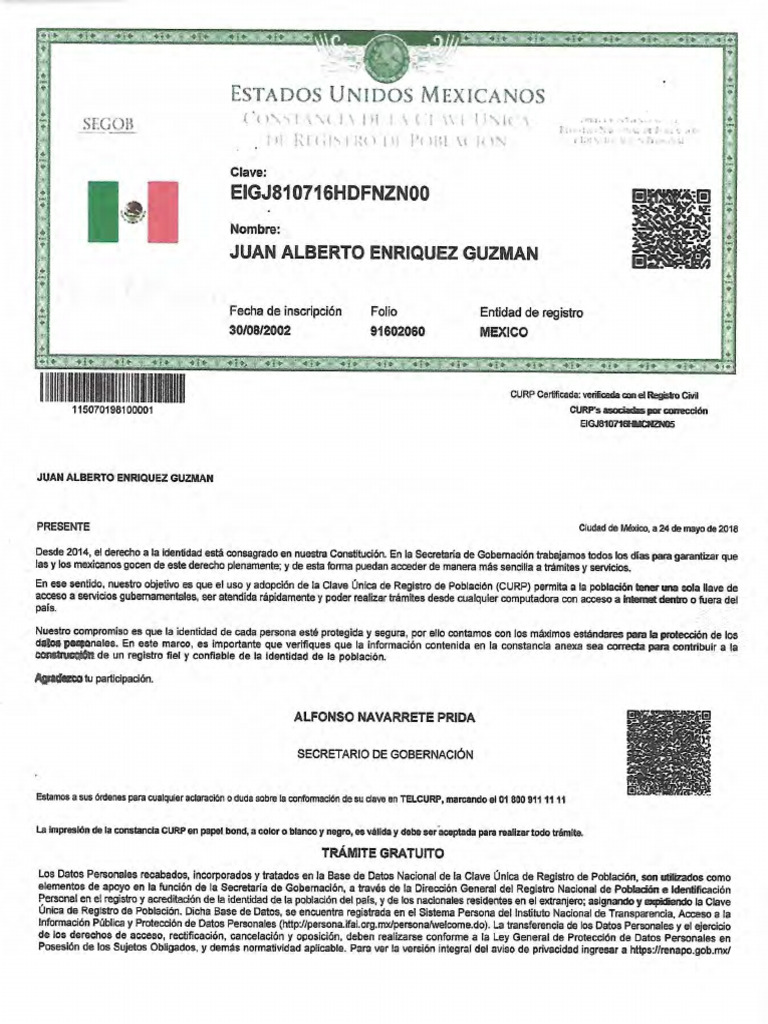 curp | PDF