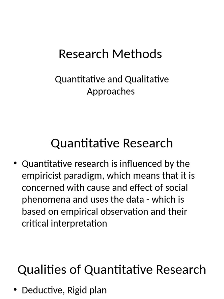 Qualitative and Quantitative R | PDF | Quantitative Research | Falsifiability