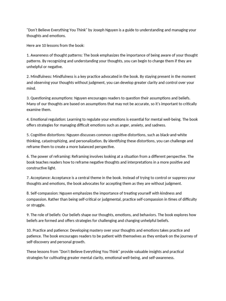 Mindful Self-Improvement Insights | PDF | Disciplines | Thought