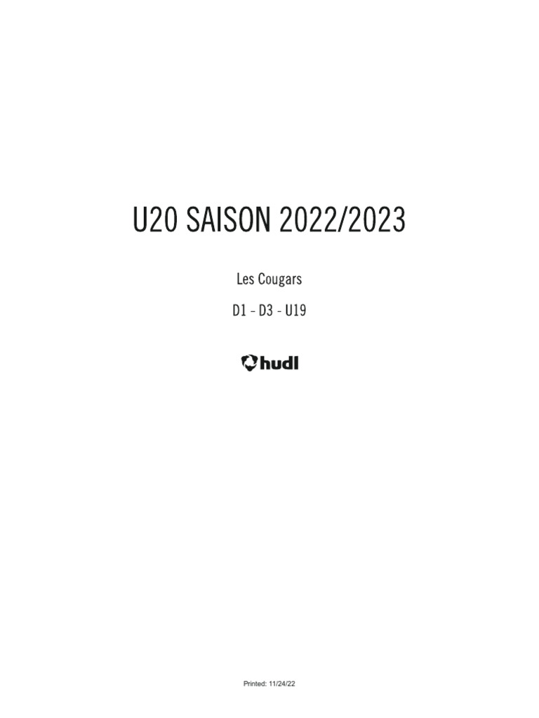 Playbook U20 | PDF