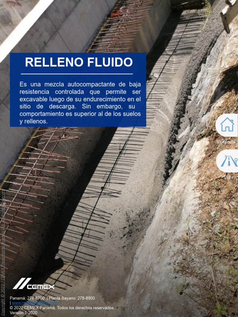 Ficha Relleno Fluido | PDF | Hormigón | Cemento