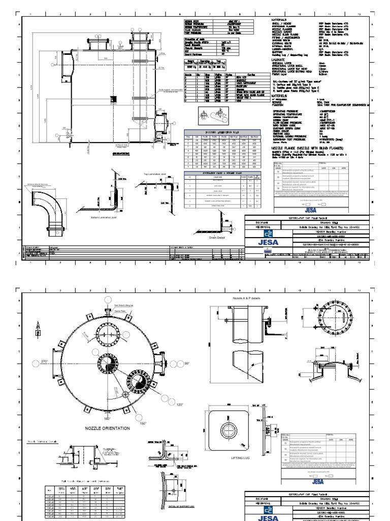 Q37092-00-SMRCC-2763E24-ME-D140-00002 Details Drawing For Evaporator ...