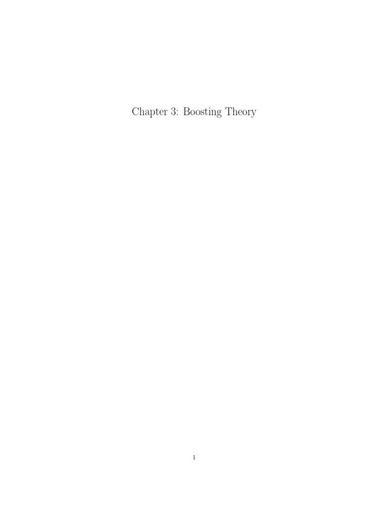 chapter 3- boosting theory | PDF | Algorithms And Data Structures | Computer Programming