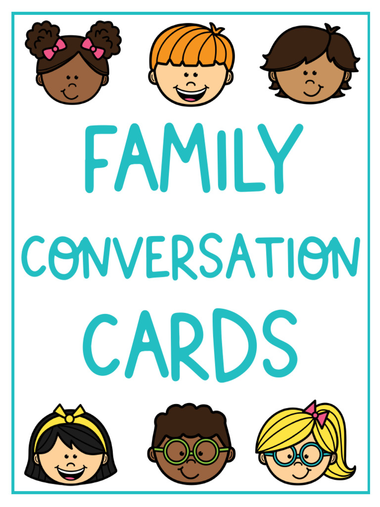 Family Conversation Starter Cards | PDF