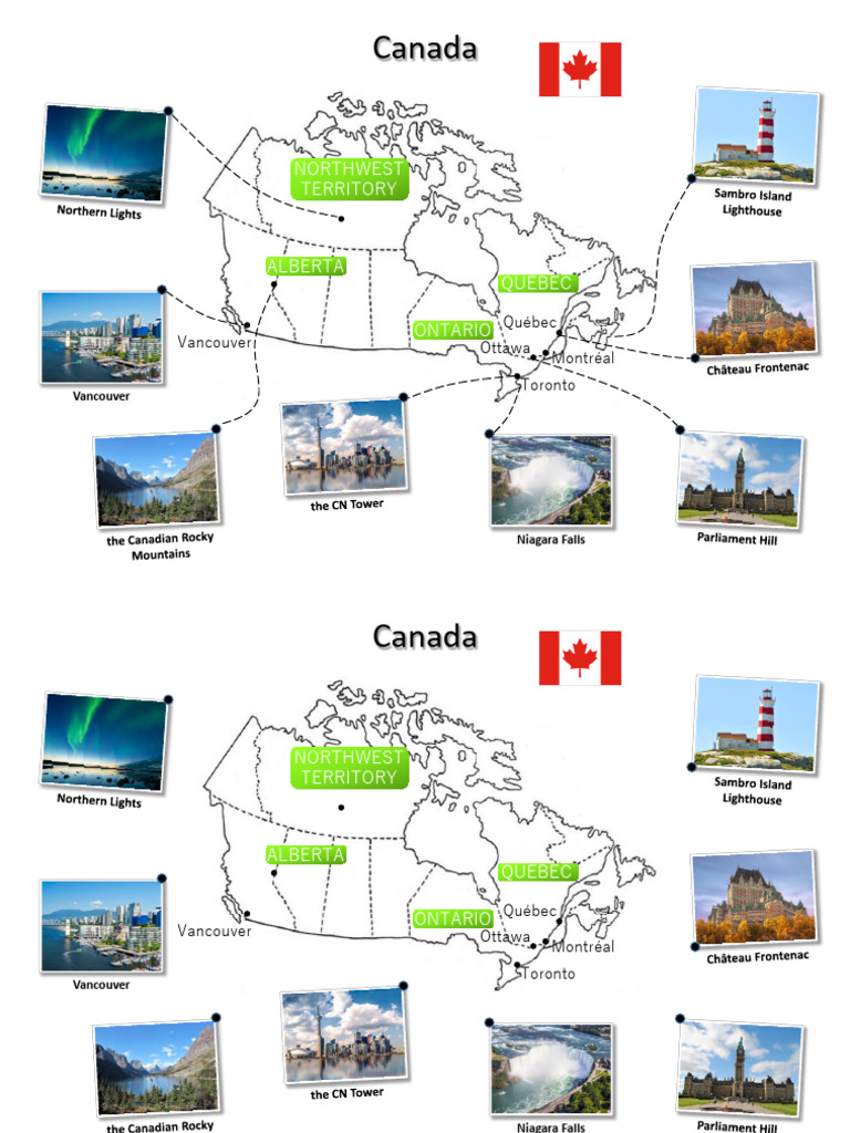 Carte Du Canada A Imprimer Completer | PDF | Ontario | Quebec