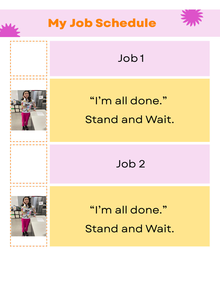 My Job Schedule Visuals | PDF