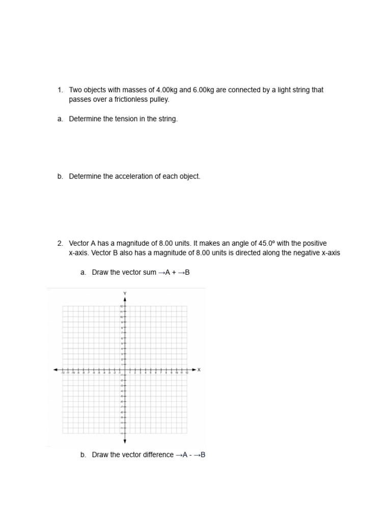 Physics Problem Set | PDF | Euclidean Vector | Acceleration Physics Problem Set | PDF | Euclidean Vector | Acceleration