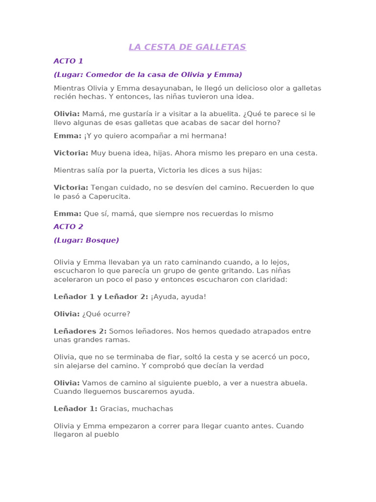 Aventura de Galletas en el Bosque | PDF