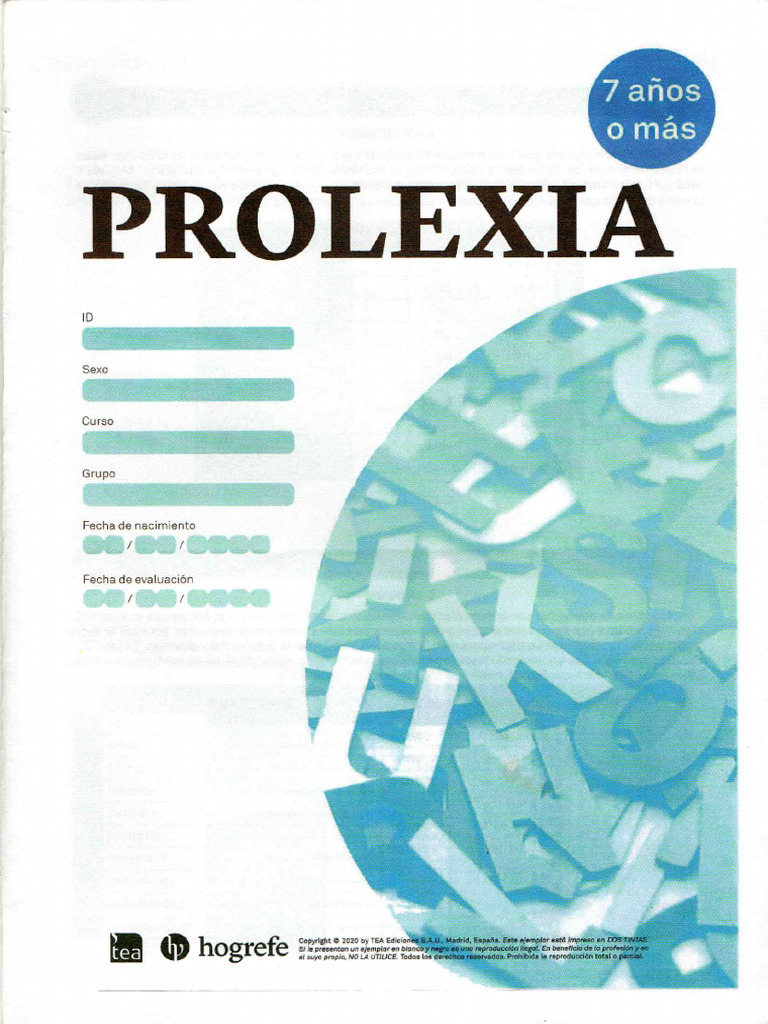 Prolexia + 7 Años | PDF
