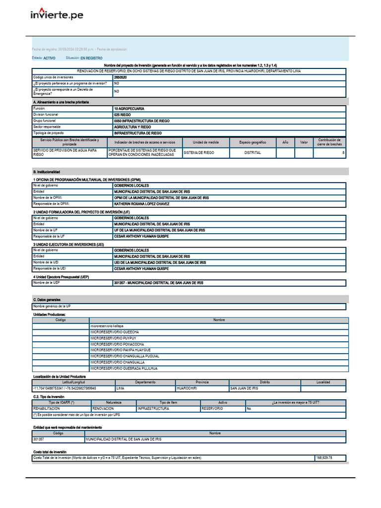 FORMATO 7C - GEOMEMBRANAS - para Revisión | PDF | Suministro de agua ...
