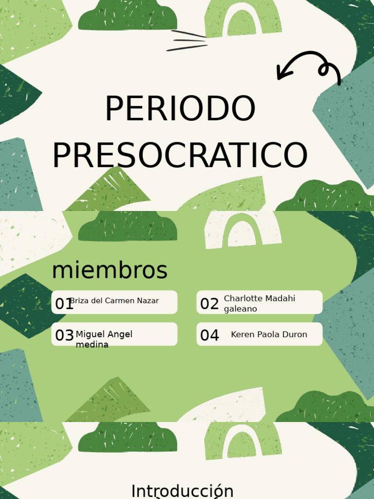 Filosofía del Período Presocrático | PDF | Pitágoras | Metafísica