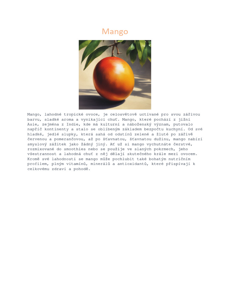 Mango | PDF