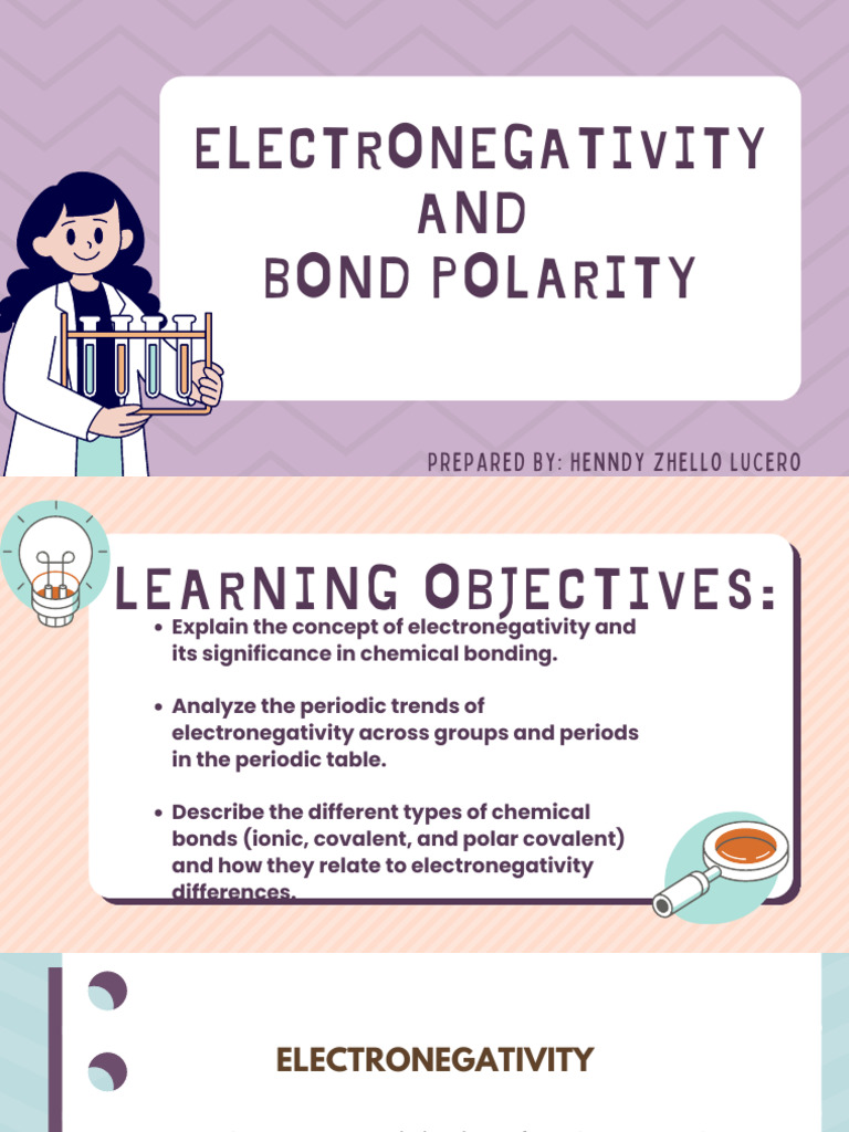 Electronegativity and Bond Polarity | PDF