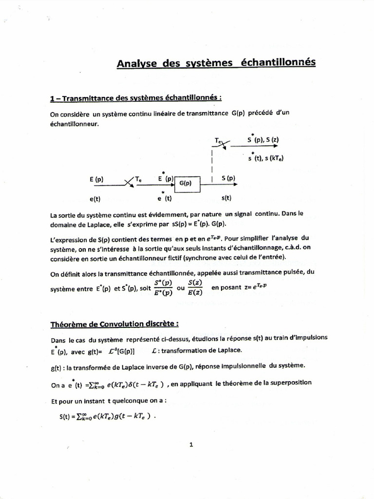 CHAPITRE_3_Analyse_des_systèmes_échantillonnés | PDF