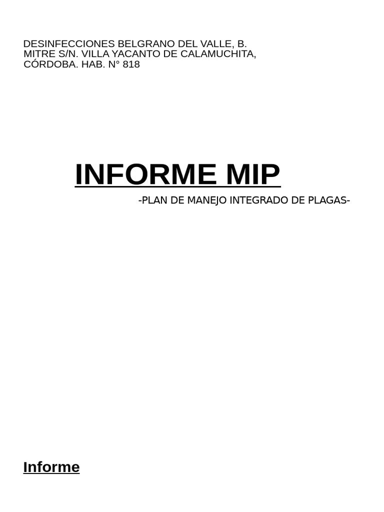 MODELO MIP | PDF | Alimentos | Pesticida