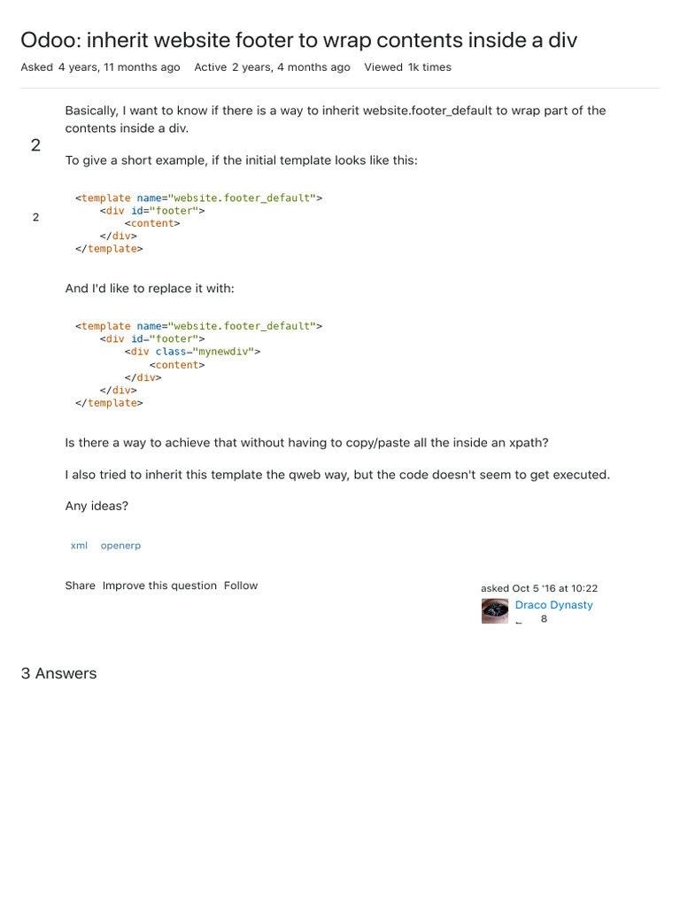 O3 - JqueryScrip Inside XML Template - StackOverflow | PDF