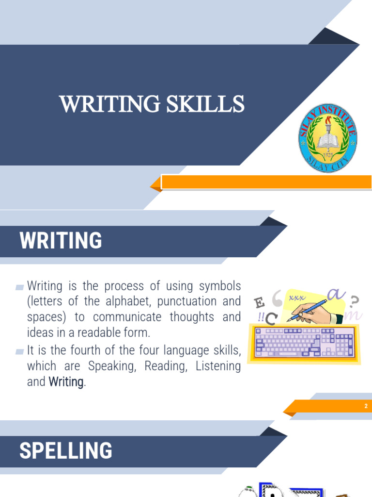 Essential Writing and Spelling Skills | PDF | Nonverbal Communication ...