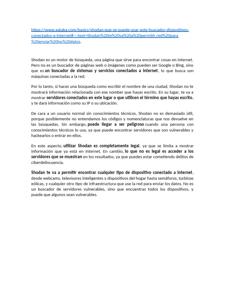 Shodan: Buscador de Dispositivos Conectados | PDF | Internet | Contraseña