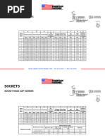 Socket Head Cap Screw Size Chart | PDF | Screw | Machining