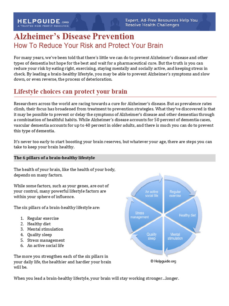 Pillars of Brain Health 1 | PDF | Sleep | Alzheimer's Disease