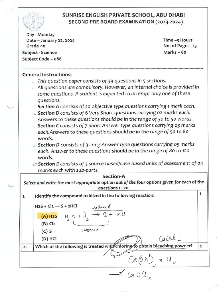 Grade 10 Second Preboard | PDF