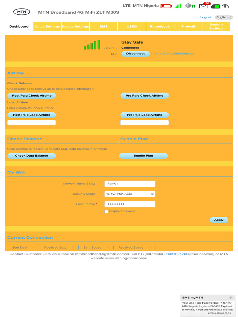 MTN Broadband 4G MiFi ZLT M30S | PDF | Information Age ...
