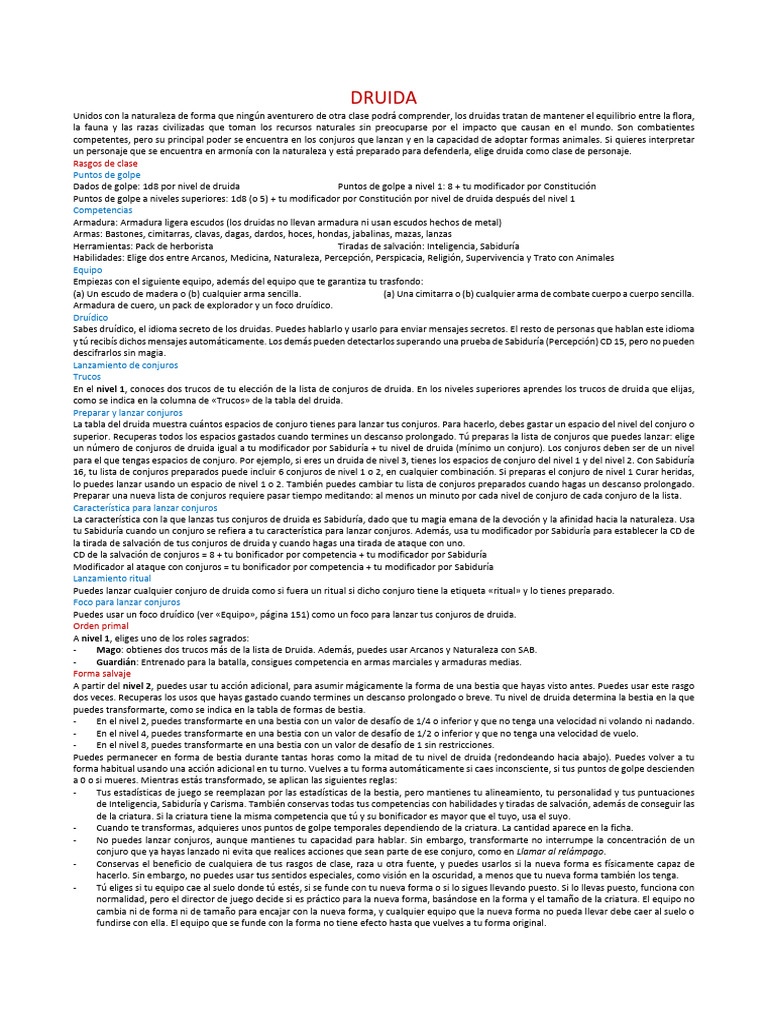 Druida | PDF | druida | Relámpago