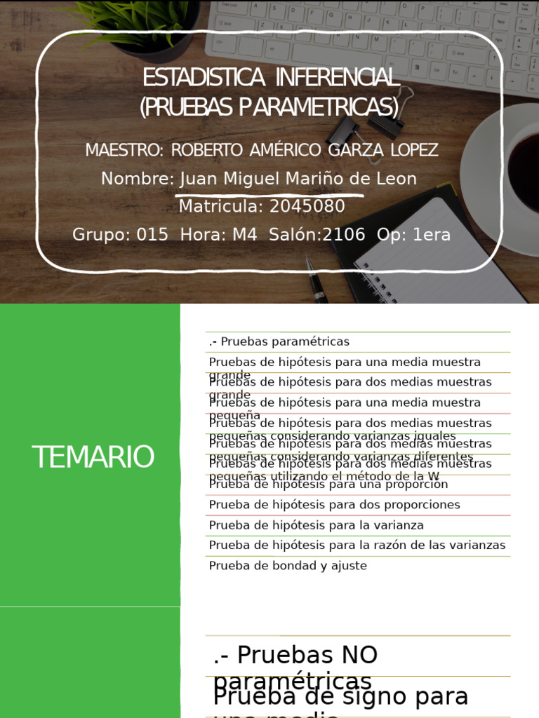 Estadistica Inferencial | PDF | Estadísticas | Muestreo (Estadísticas)