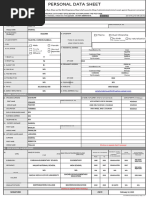 Excel File CSC Personal Data Sheet PDS 2017 1 | PDF | Justice | Crime & Violence
