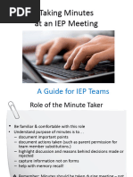 IEP Virtual Meeting Agenda | PDF